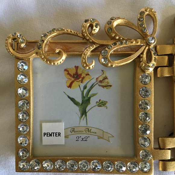 Ashleigh Manor | Accents | Ashleigh Manor Double Picture Frame Pewter ...